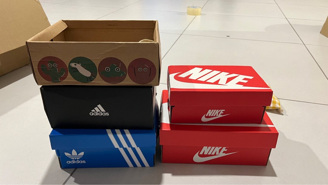 Adidas Nike Puma Shoe Box, Furniture & Home Living, Home Improvement ...