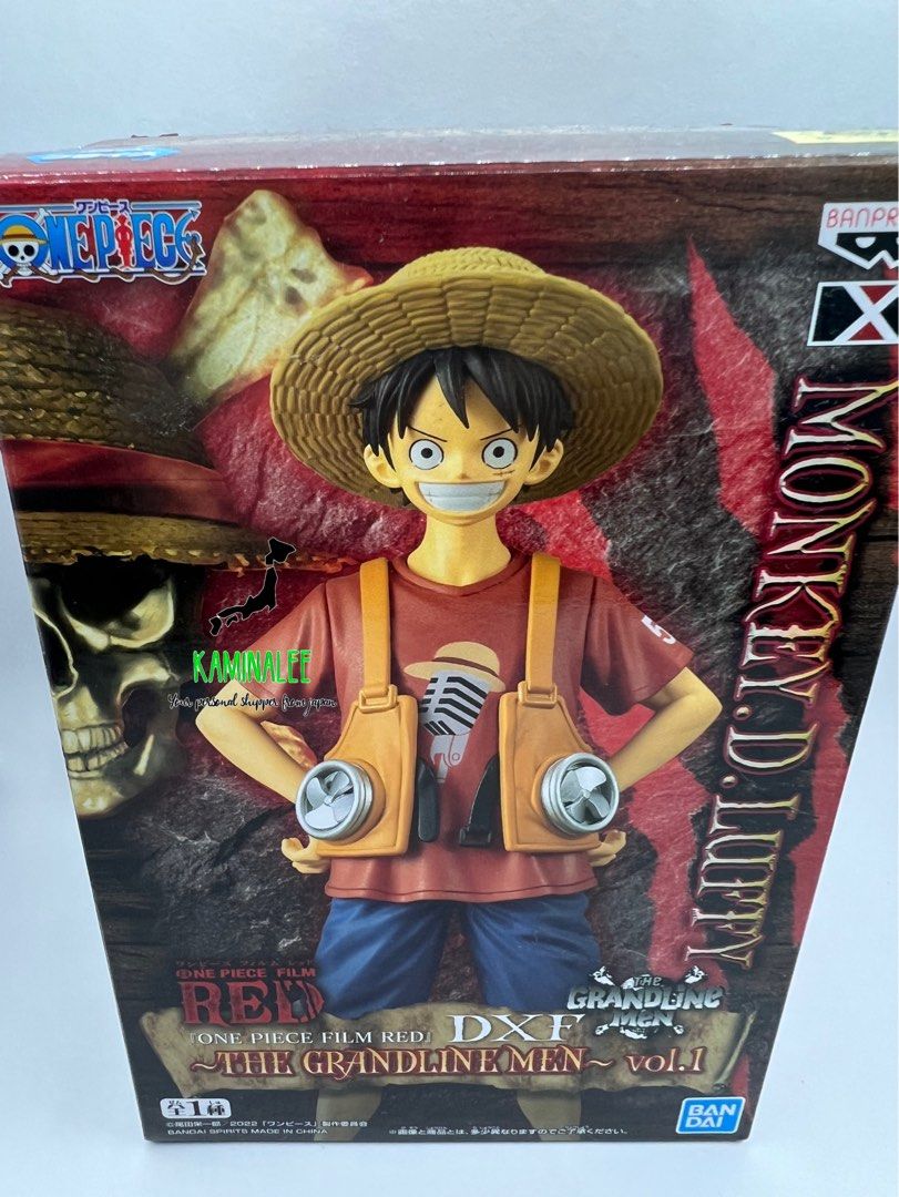Original Banpresto DXF One Piece Monkey D Luffy Figure | Film Red | The Grandline Men Vol. 1 ...
