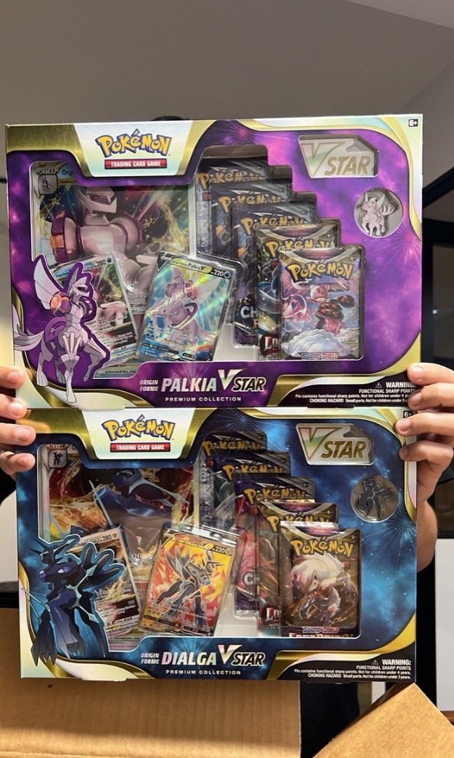 brand new TCG Pokemon Origin Forme Dialga/Palkia Vstar Premium Collection Box, Hobbies & Toys ...