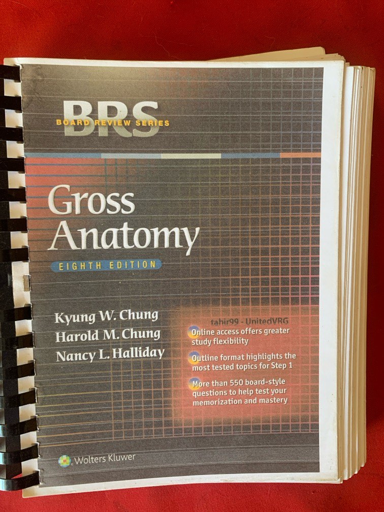 BRS Gross Anatomy, Hobbies & Toys, Books & Magazines, Assessment Books ...