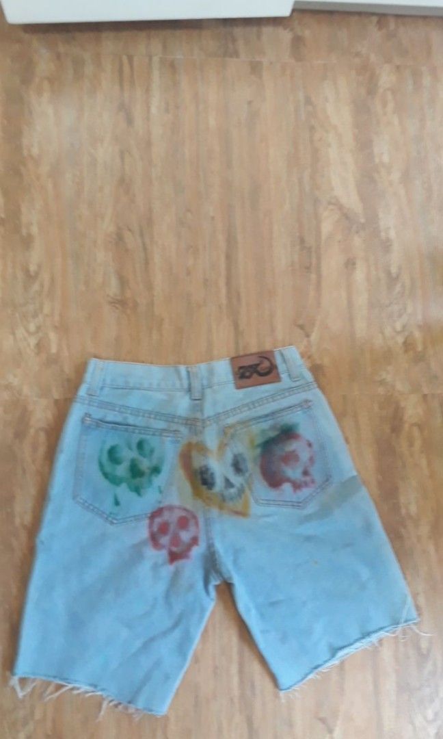 Custom jorts made by me, Women's Fashion, Bottoms, Shorts on Carousell