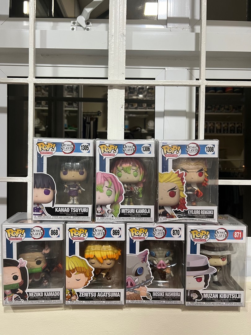 Demon Slayer: common funko pops, Hobbies & Toys, Toys & Games on Carousell