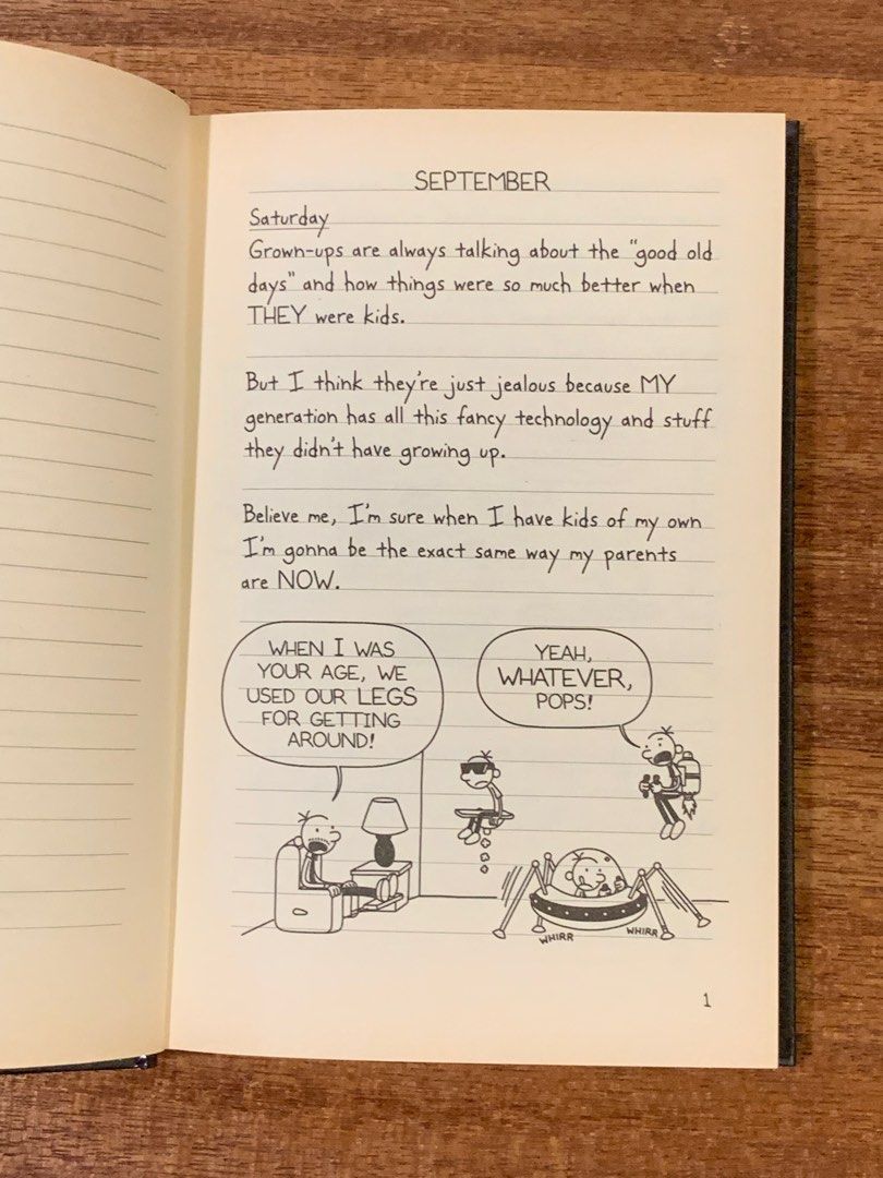 DIARY Wimpy Kid OLD SCHOOL book by Jeff Kinney ( Hard cover), Hobbies ...