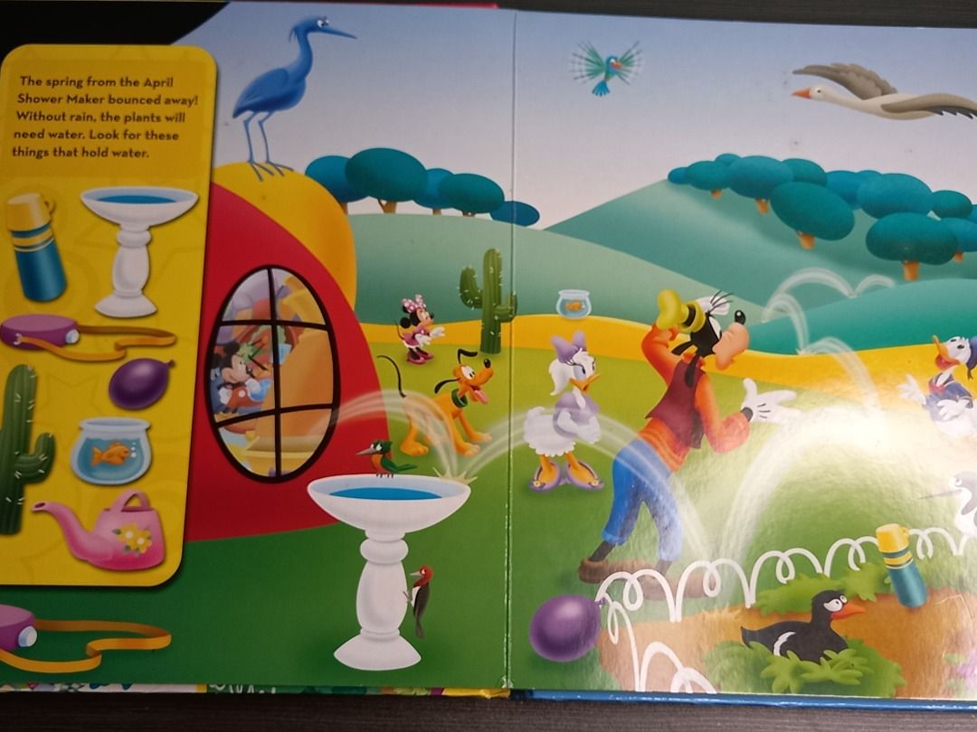 Disney First Look and Find Mickey Mouse Clubhouse Board Book, Hobbies ...