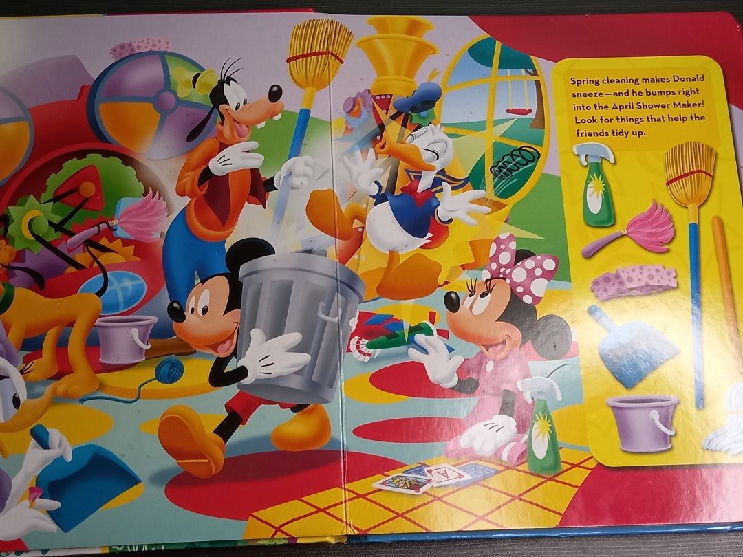 Disney First Look and Find Mickey Mouse Clubhouse Board Book, Hobbies ...