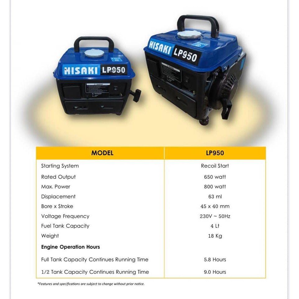 HISAKI LP950 Generator, Everything Else, Others on Carousell