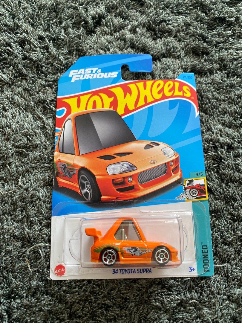Hotwheels-Supra Tooned, Hobbies & Toys, Toys & Games on Carousell