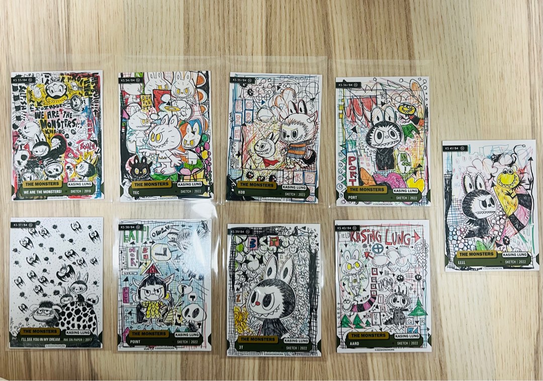 How2work zimomo labubu Trading card Series 2 龍家昇 kasinglung, 興趣及遊戲, 玩具 ...