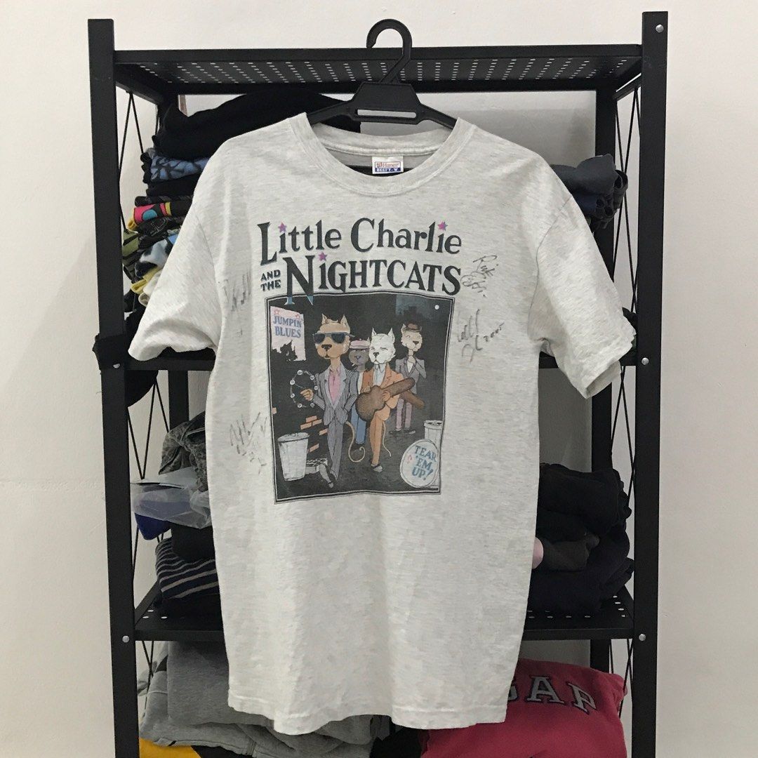 Vintage Little Charlie and the Nightcats (Signed), Men's Fashion, Tops ...