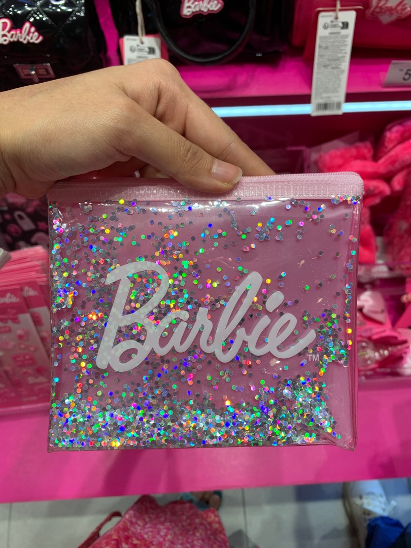 Miniso Barbie Pink Glitter Mini Pouch, Women's Fashion, Bags & Wallets ...