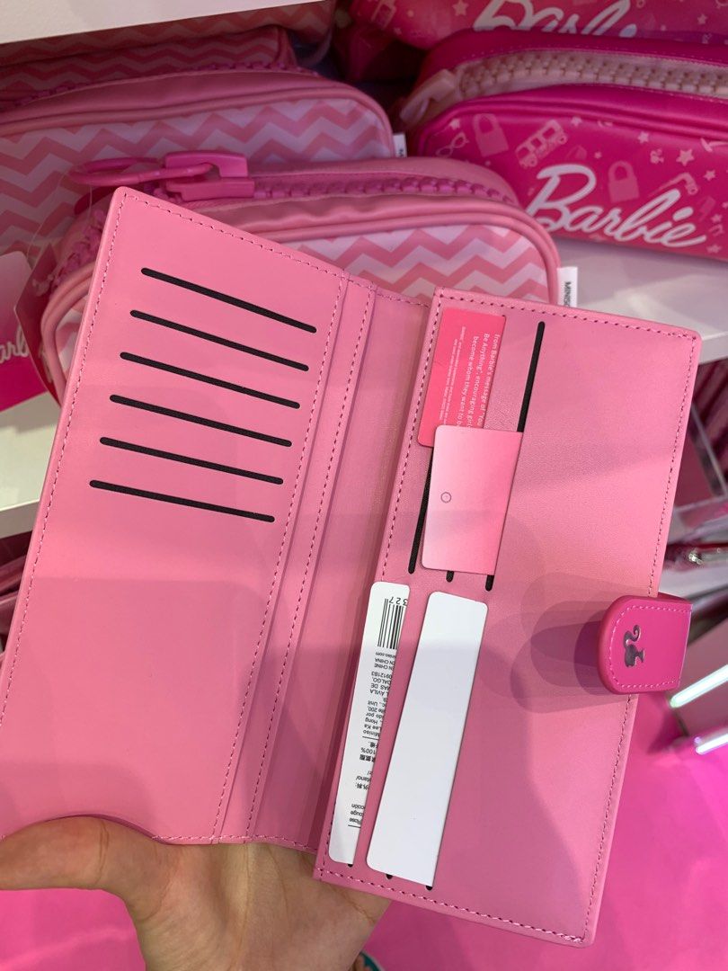 Miniso Barbie Pink Wallet, Women's Fashion, Bags & Wallets, Wallets ...