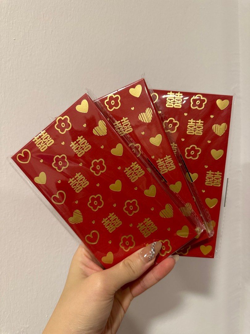 Assorted wedding Red Packets 囍, Hobbies & Toys, Stationery & Craft ...