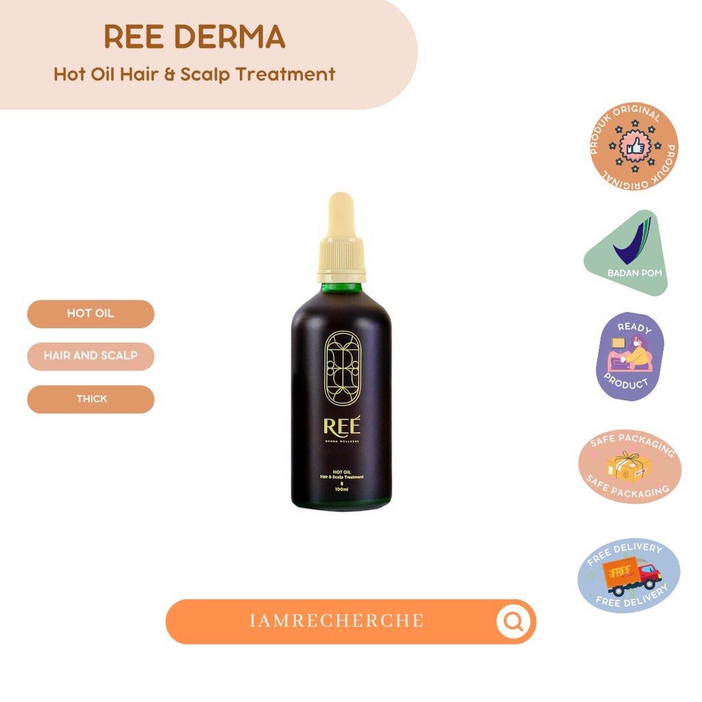 REE DERMA Hot Oil Hair & Scalp Treatment 60ml, Kesehatan & Kecantikan ...