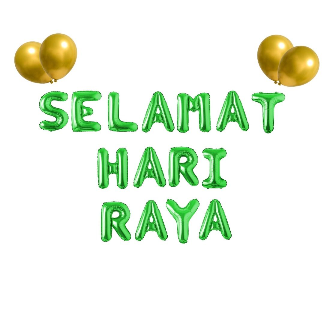 Selamat Hari Raya Decoration Eid Mubarak Balloon Decoration, Ramadan ...