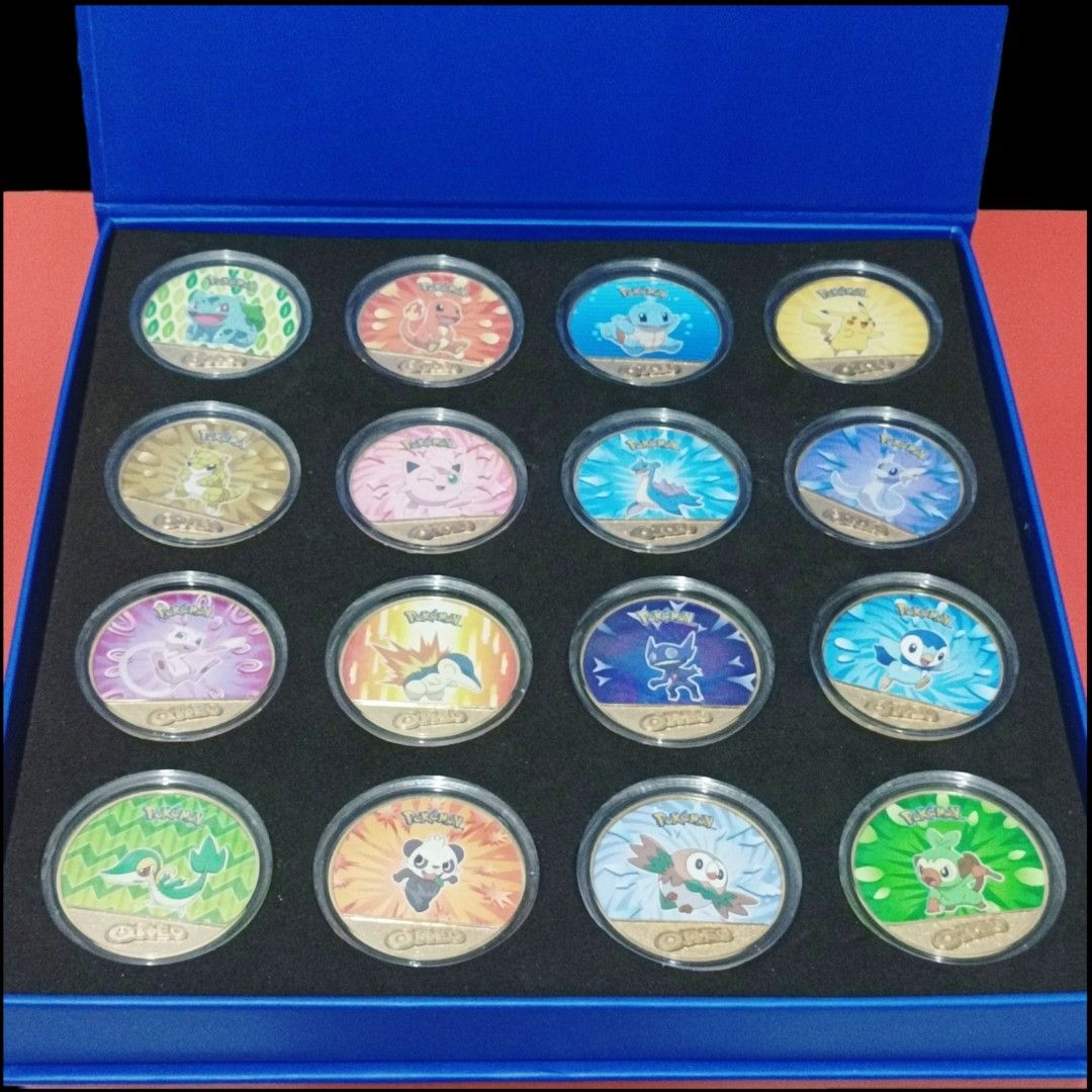 Special Edition Oreo Pokemon Gift Box Exclusive Metal Coins Badges Set ...