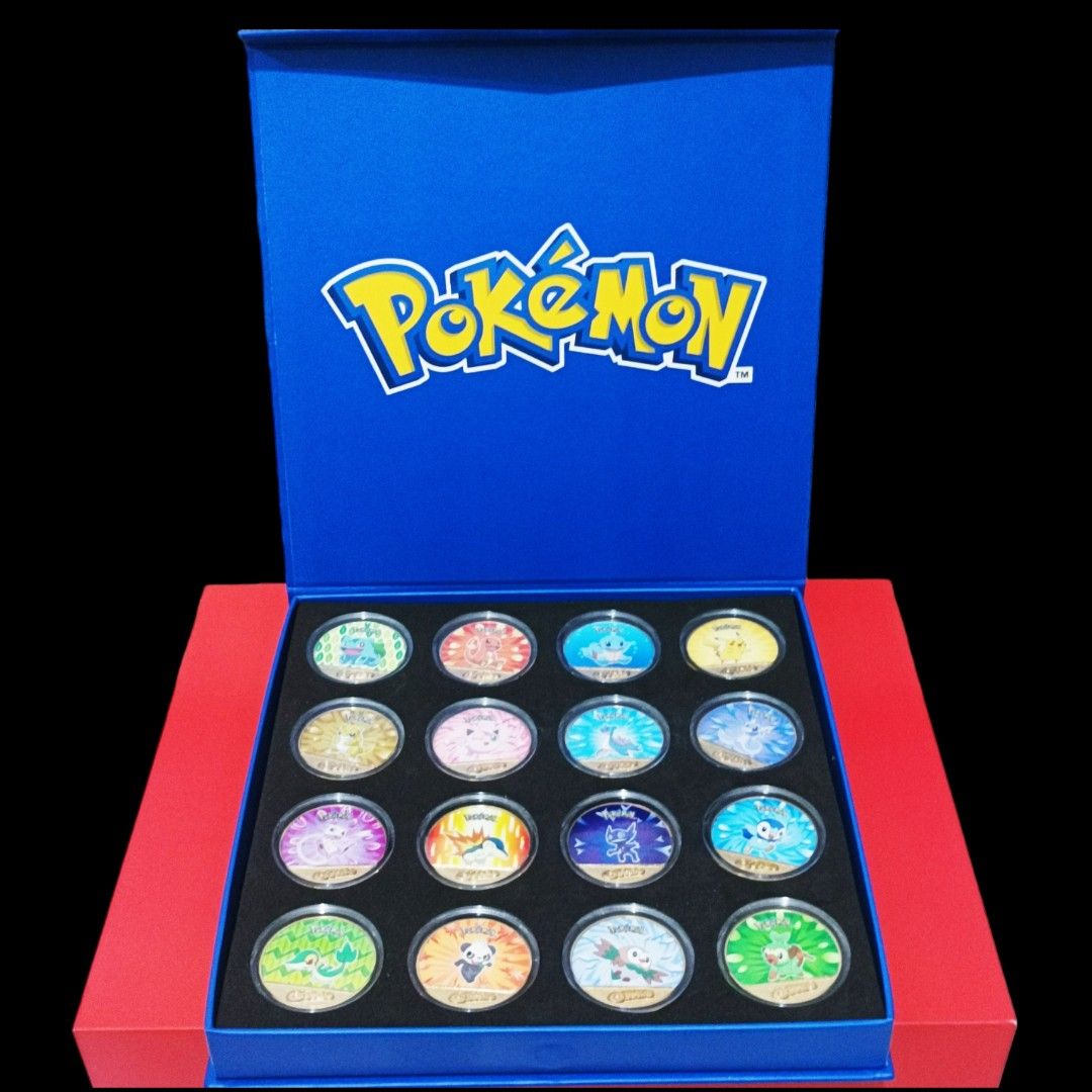 Special Edition Oreo Pokemon Gift Box Exclusive Metal Coins Badges Set ...
