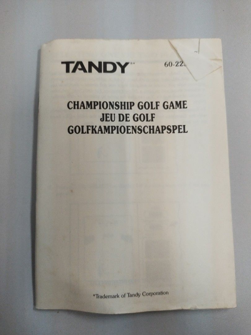 Tandy LCD Computerized Hand Held Golf Game 2 Player, Hobbies & Toys ...