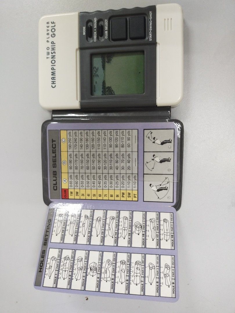 Tandy LCD Computerized Hand Held Golf Game 2 Player, Hobbies & Toys ...