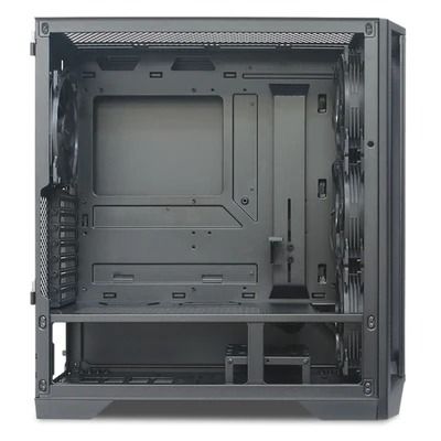 TECWARE EDGE AIR TG ATX PC CASE WITH 4X120MM FANS (BLACK) on Carousell