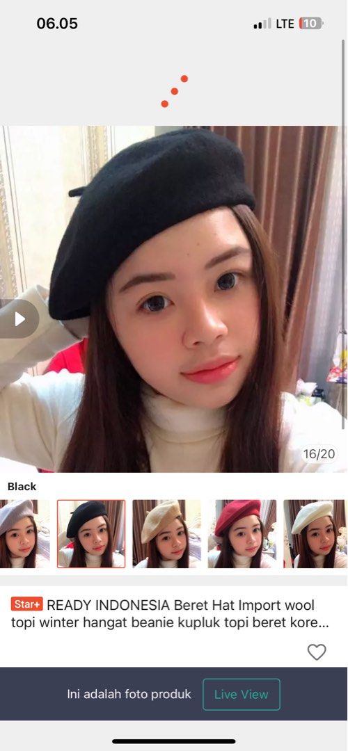Topi baret Korean, Fesyen Wanita, Aksesoris di Carousell