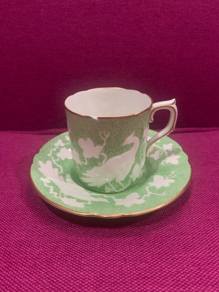 Vintage Green Phoenix Cup & Saucer, Hobbies & Toys, Collectibles ...