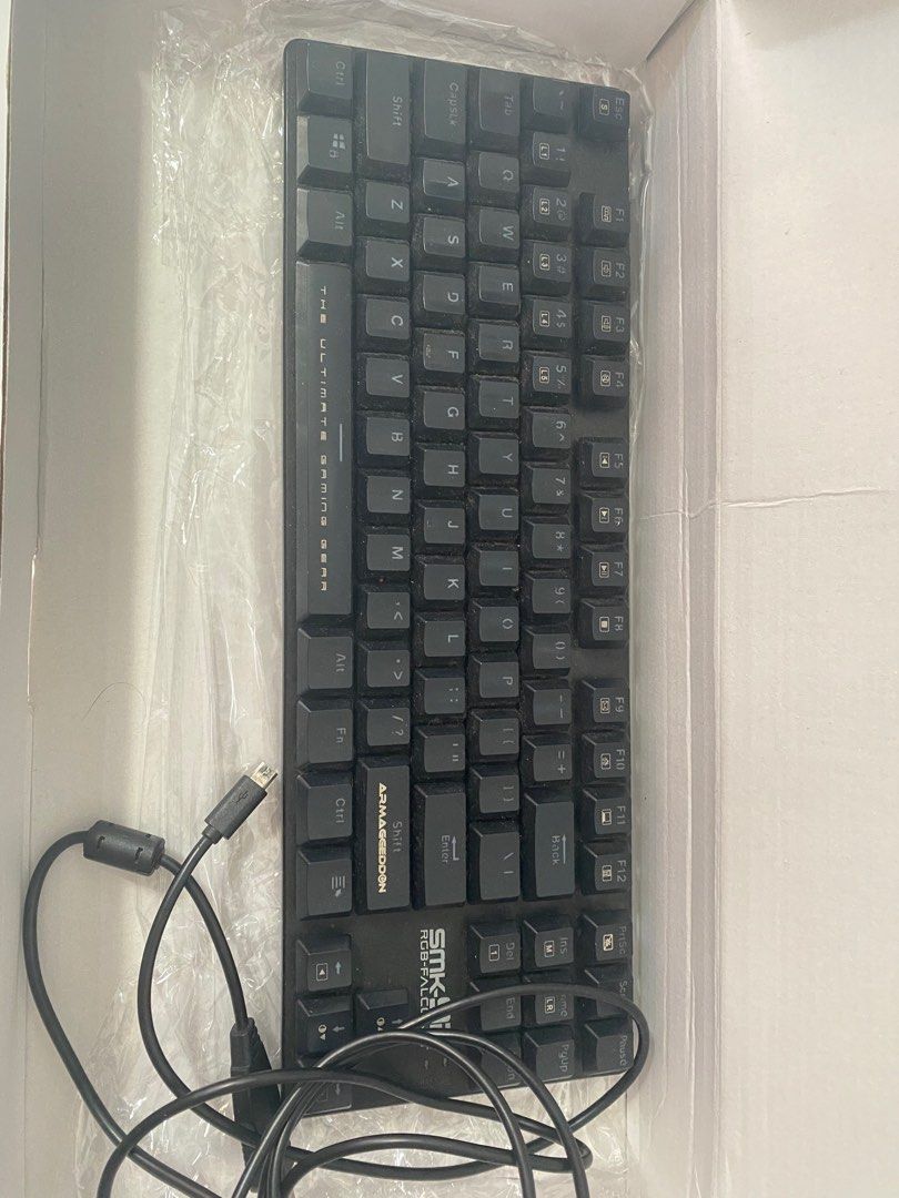 Armageddon TKL SMK 9R RGB Low Profile Oetemu Switch Blue Mechanical ...