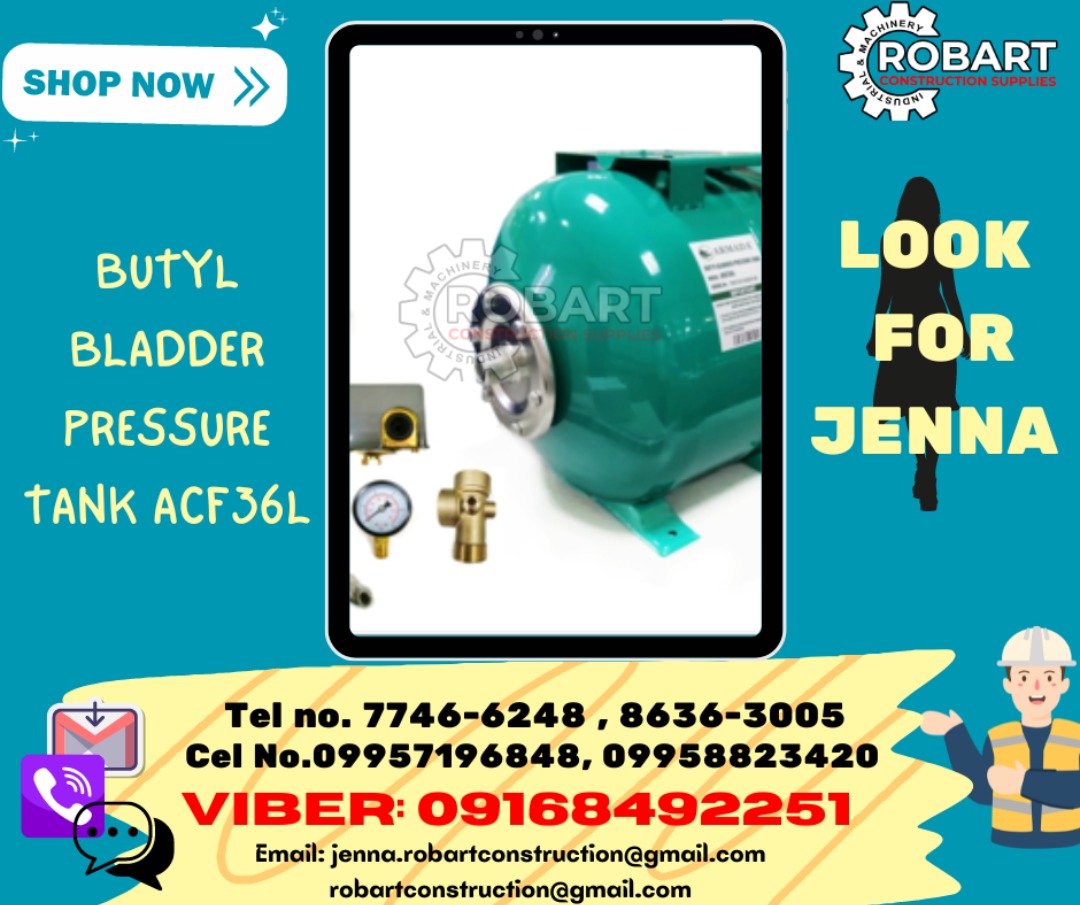 BUTYL BLADDER PRESSURE TANK model: ACF36L brand: ARMADA, Commercial ...