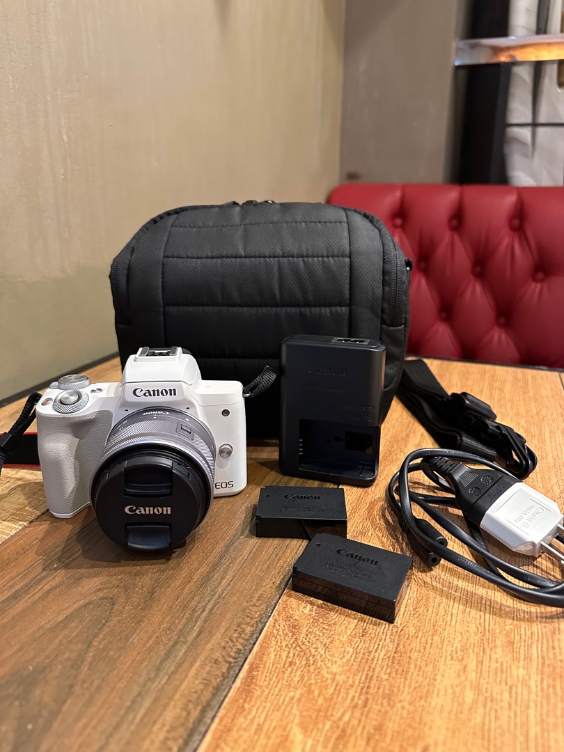 Canon EOS M50 Mark ii (White), Photography, Cameras on Carousell