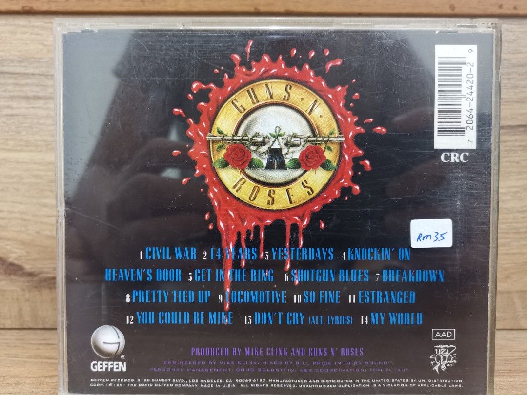 (CD) GUNS N' ROSES Use Your Illusion II, Hobbies & Toys, Music & Media, CDs & DVDs on Carousell
