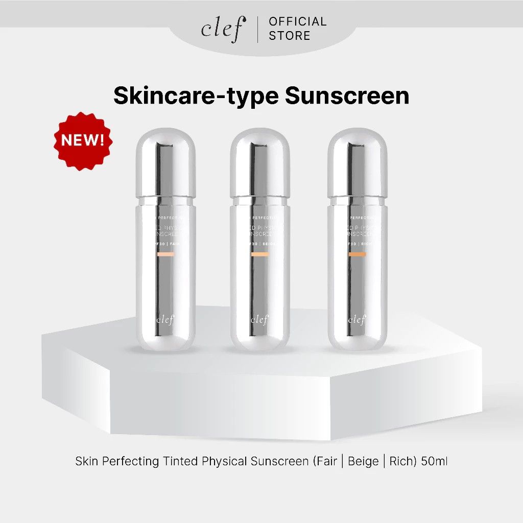 Clef Skin Perfecting Tinted Physical Sunscreen code fair, Beauty ...