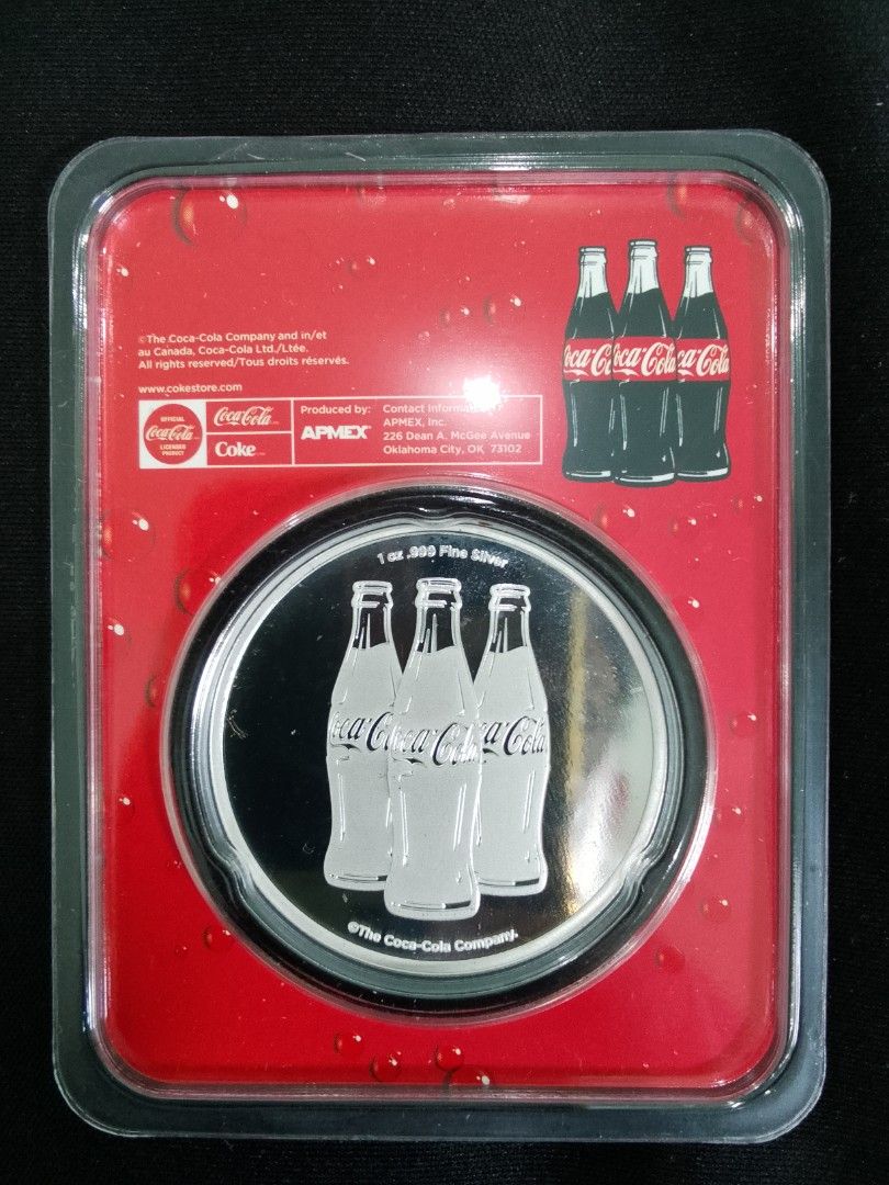 Coca-Cola Silver Coins, Hobbies & Toys, Memorabilia & Collectibles ...