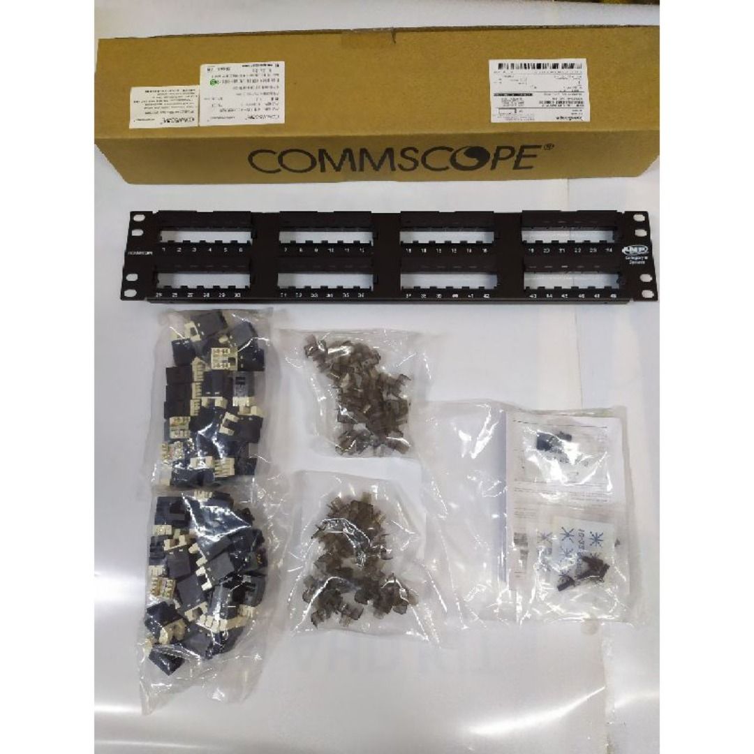 Commscope 48Ports Cat6 Patch Panel, Computers & Tech, Office & Business ...