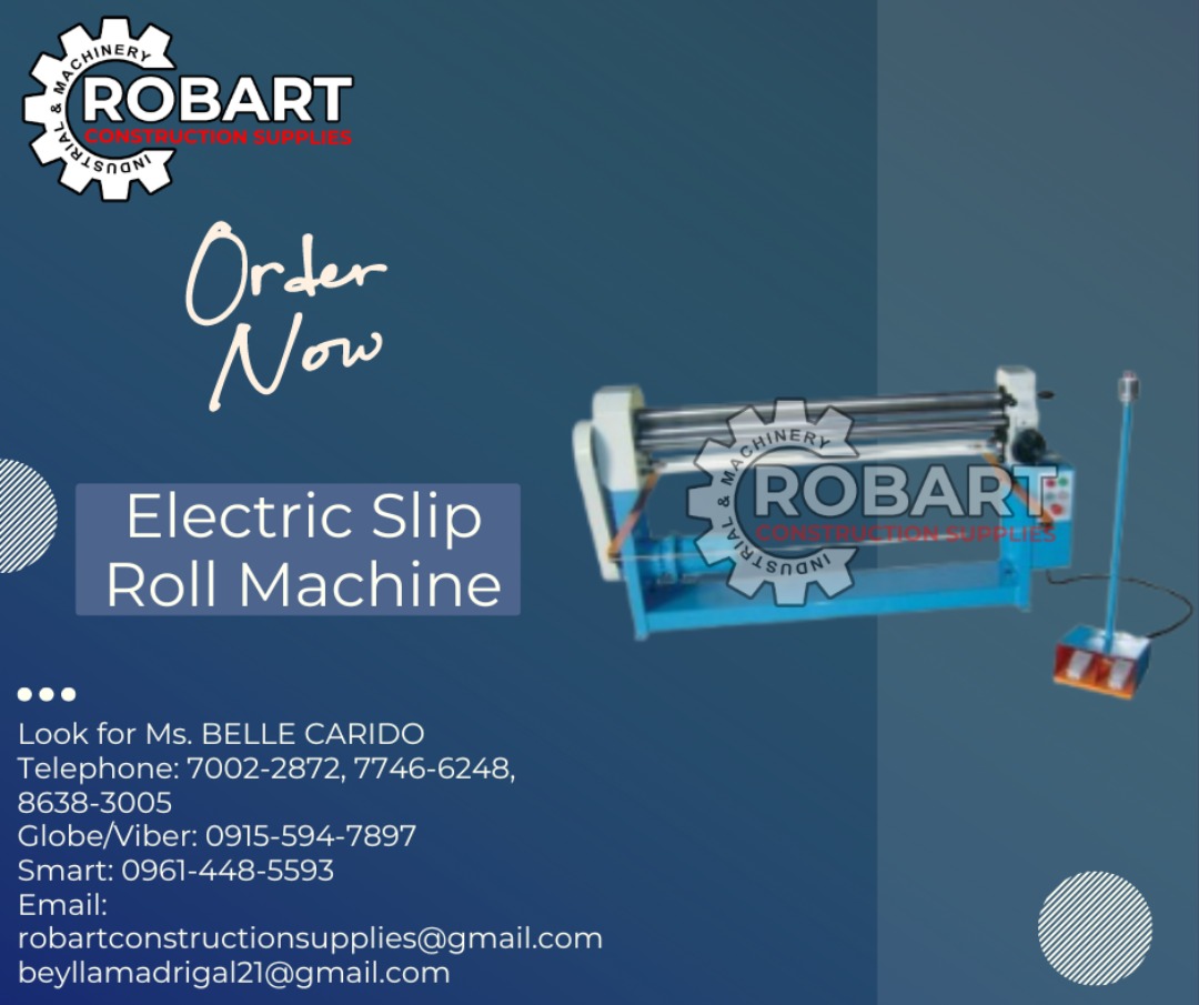 Electric Slip Roll Machine, Commercial & Industrial, Construction Tools ...
