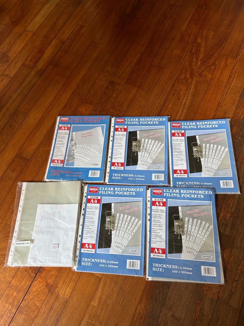 Filing pockets A4 size, Hobbies & Toys, Stationery & Craft, Other ...