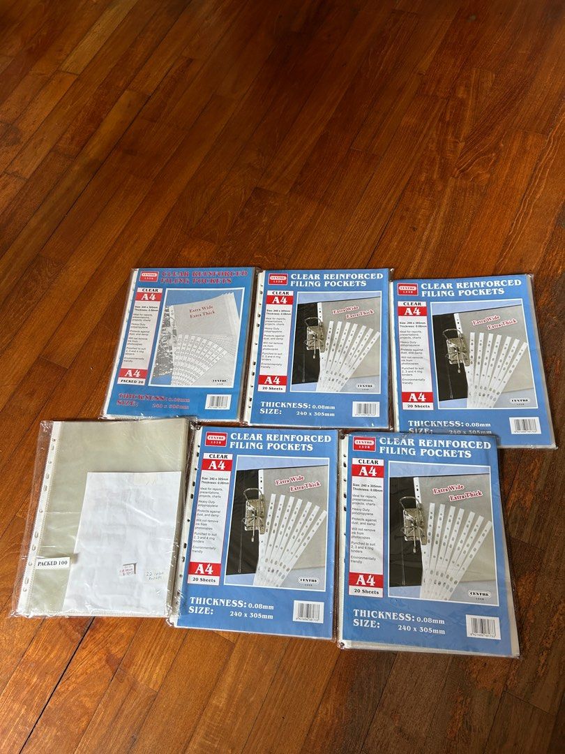 Filing pockets A4 size, Hobbies & Toys, Stationery & Craft, Other ...