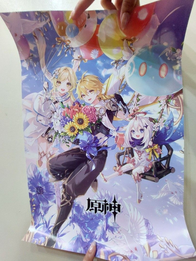 Genshin Impact Poster, Hobbies & Toys, Toys & Games on Carousell