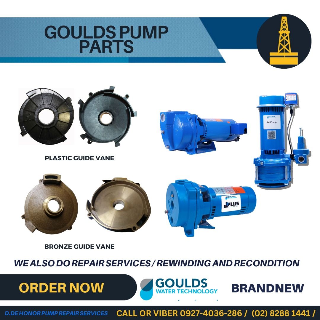 GOULDS PUMP PARTS IMPELLER / GUIDE VANE / MECHANICAL SEAL, Commercial ...