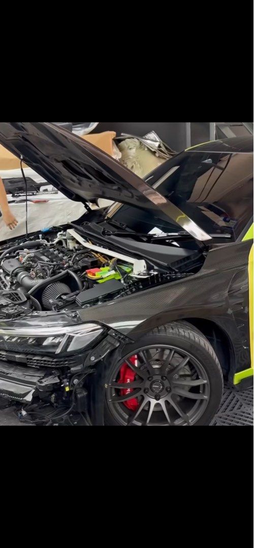 Honda Civic FE Carbon bonnet / CF fender type r fl5 vent VARIS 11th GEN ...