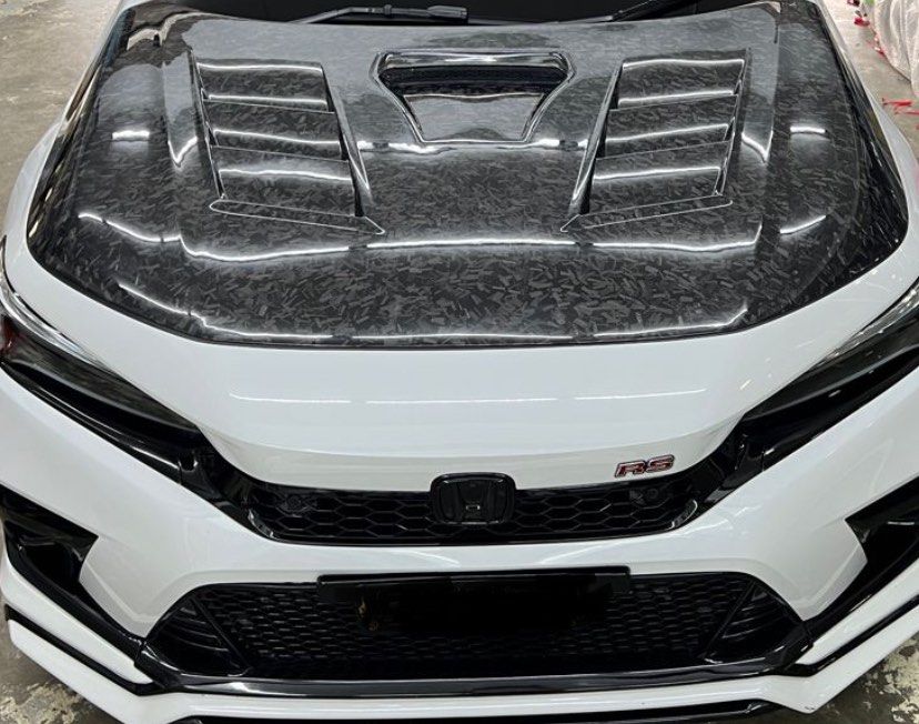 Honda Civic FE Carbon bonnet / CF fender type r fl5 vent VARIS 11th GEN ...