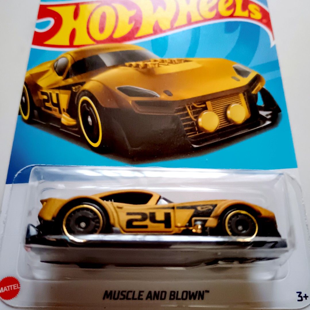 HOT WHEELS Special Edition Golden Muscle and Blown (HTF 97) + 1 Free ...