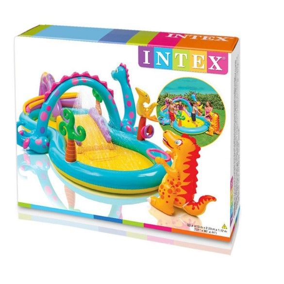 INTEX PLAY CENTER SWIMMING POOL KIDS POOL KIDDIE POOL WITH SLIDE ...