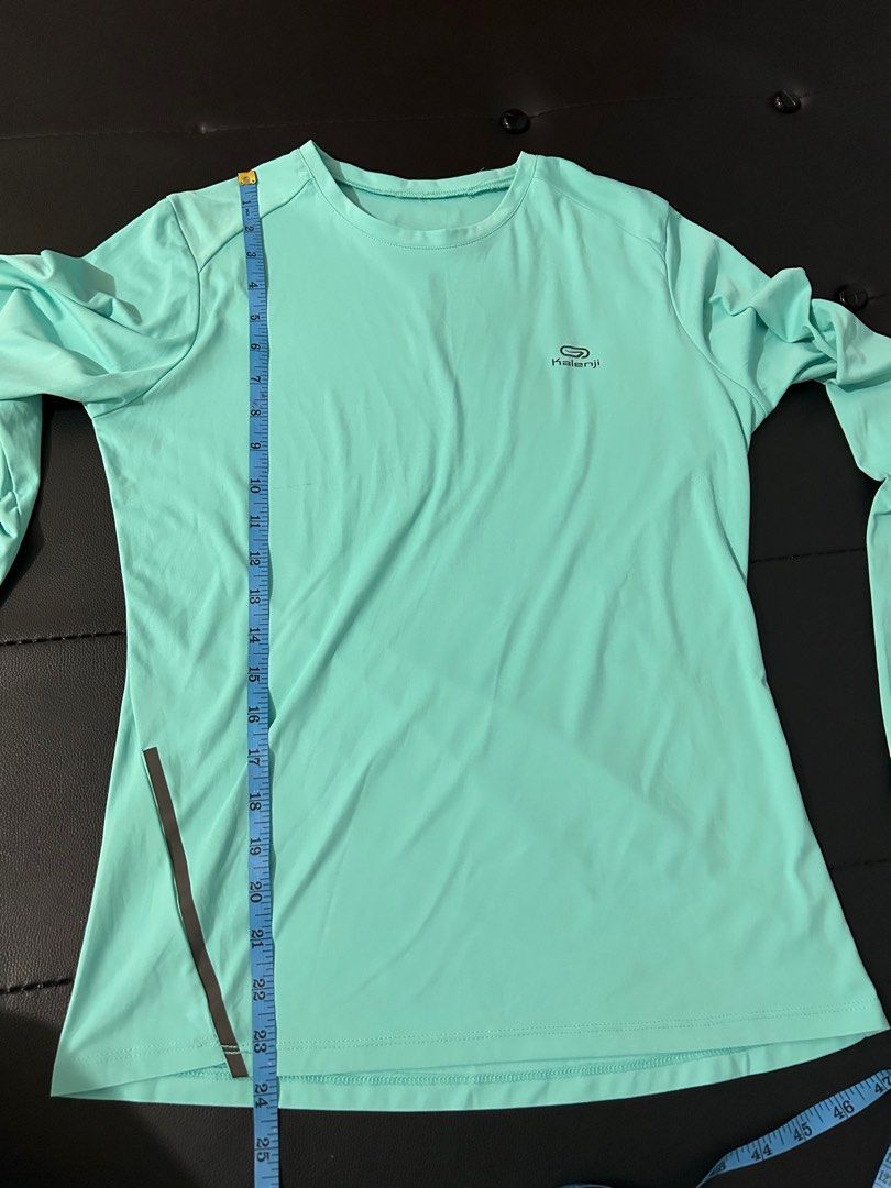 Kalenji Mint Green rashguard, Women's Fashion, Swimwear, Rash guard on ...