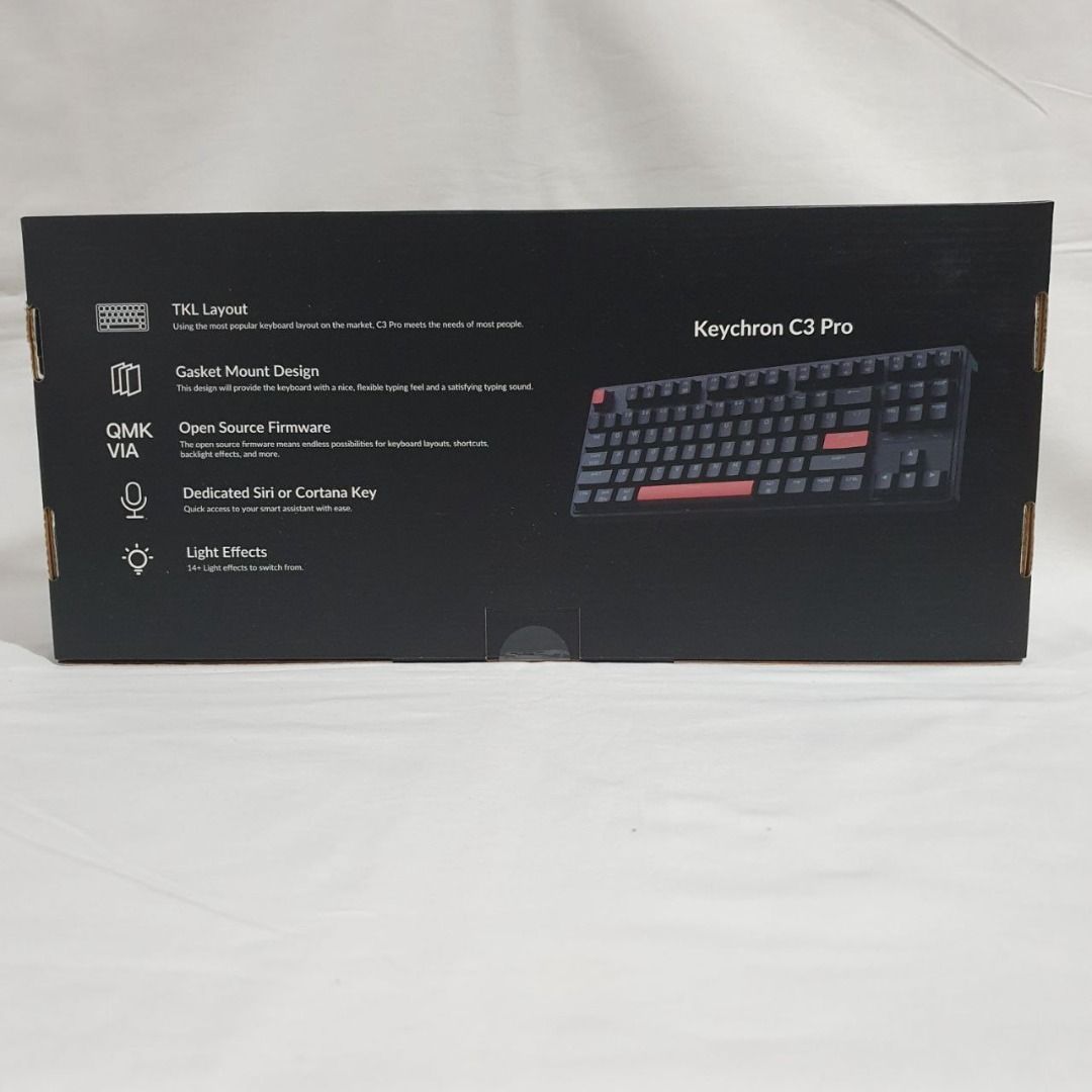 Keychron C3 Pro Wired Mechanical Keyboard - Red Switches (A1 ...