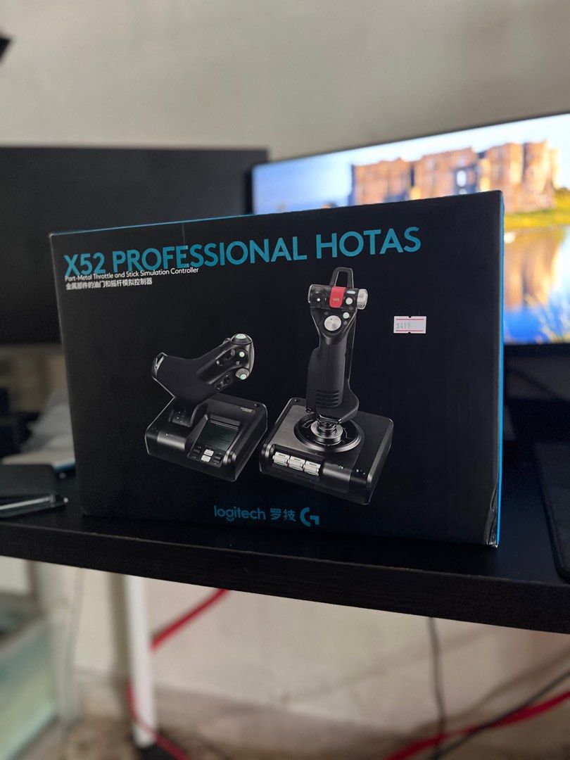 Logitech X52 Professional HOTAS Flight Simulator, Video Gaming, Gaming ...