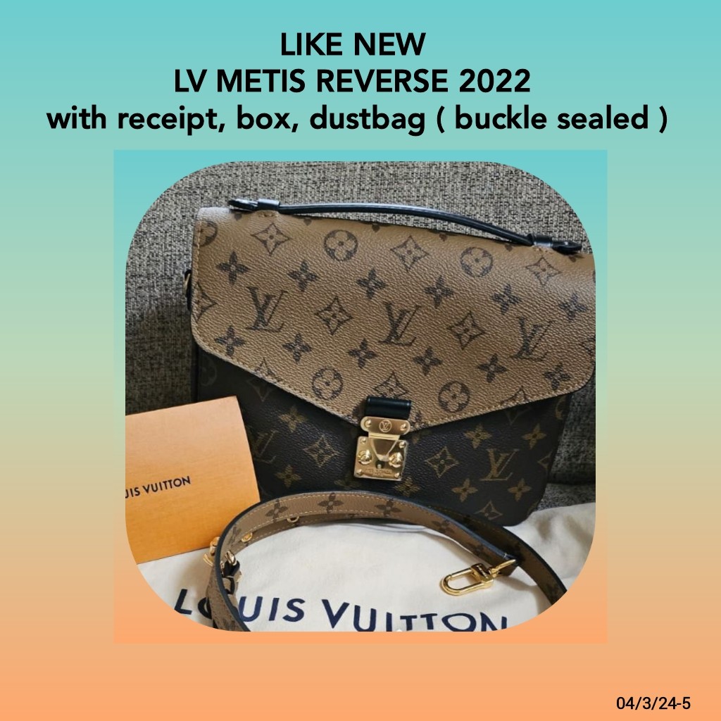 LV METIS REVERSE 2022, Fesyen Wanita, Tas & Dompet di Carousell
