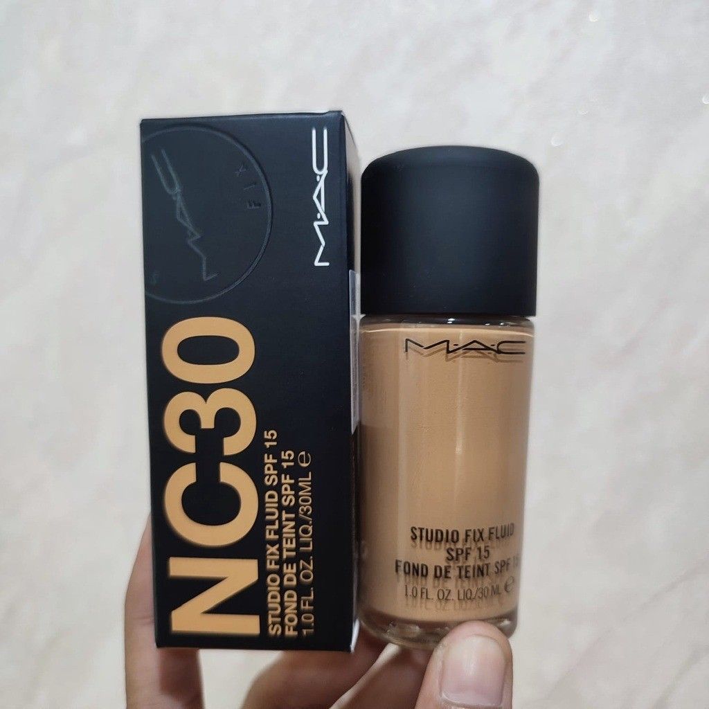 MAC Studio Fix Fluid Foundation Shade : NC30, Kesehatan & Kecantikan ...