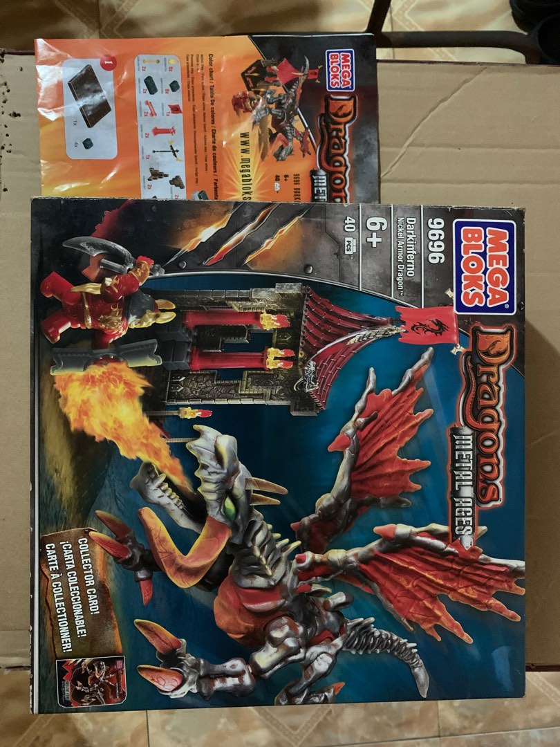 Mega Bloks Dark Inferno Dragon, Hobbies & Toys, Toys & Games on Carousell