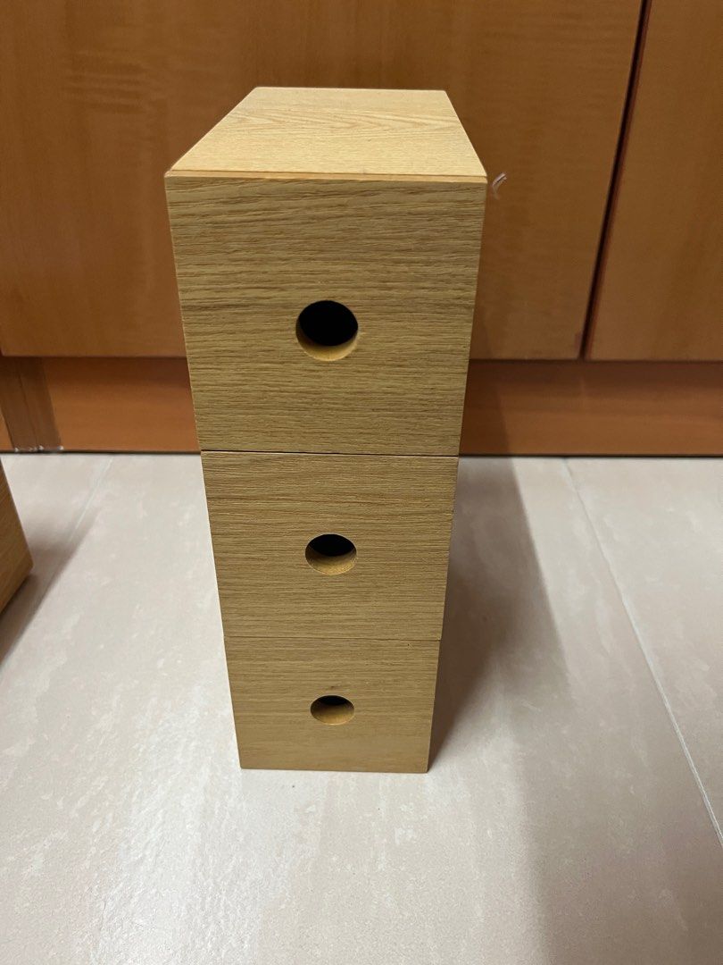 Last1‼️Muji Wooden A4 Letter Tray / 3drawers A5 / File Stand A5 ...