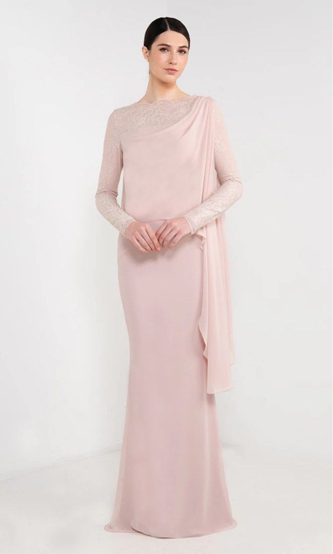Nurita Harith Blossom Dress Raya 2024, Women's Fashion, Muslimah ...