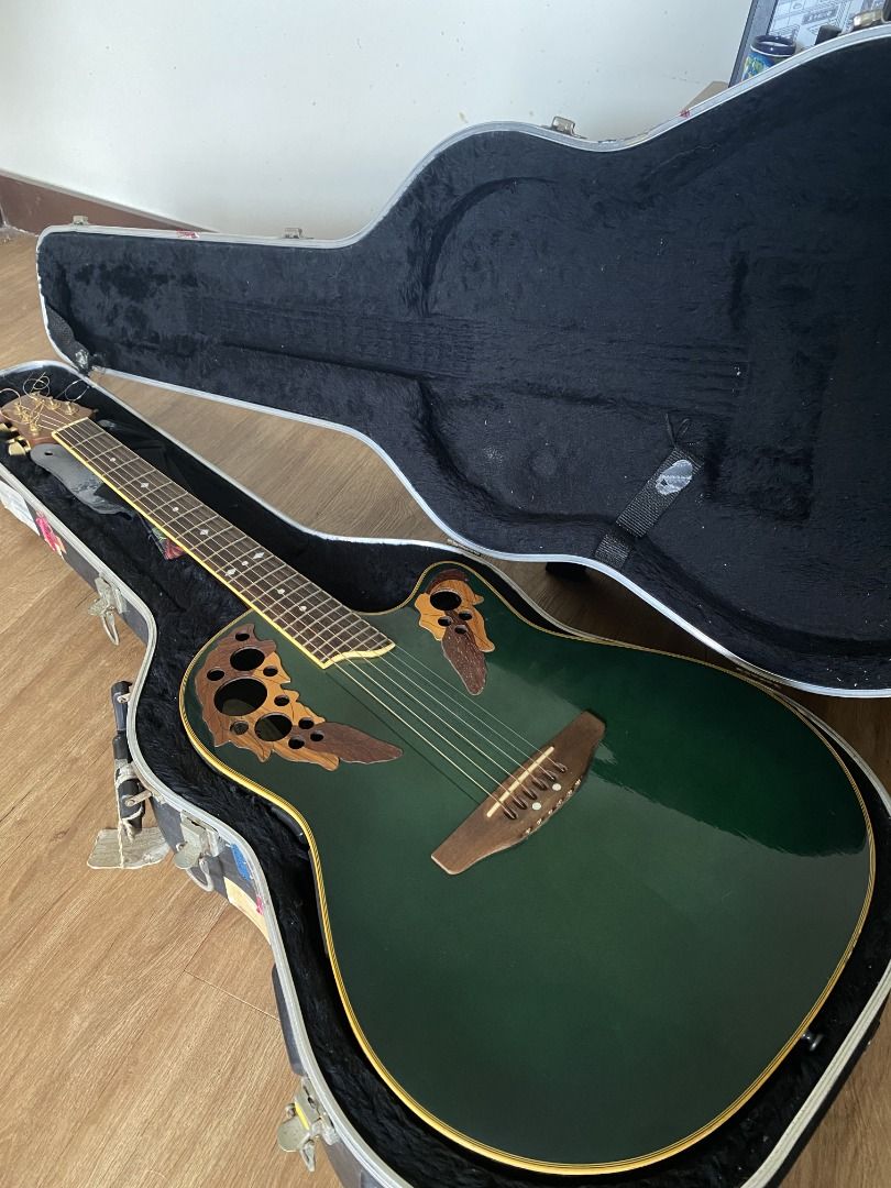 Ovation Celebrity Deluxe CS257 Acoustic - Electric Guitar Green [Korea], Hobbies & Toys, Music ...